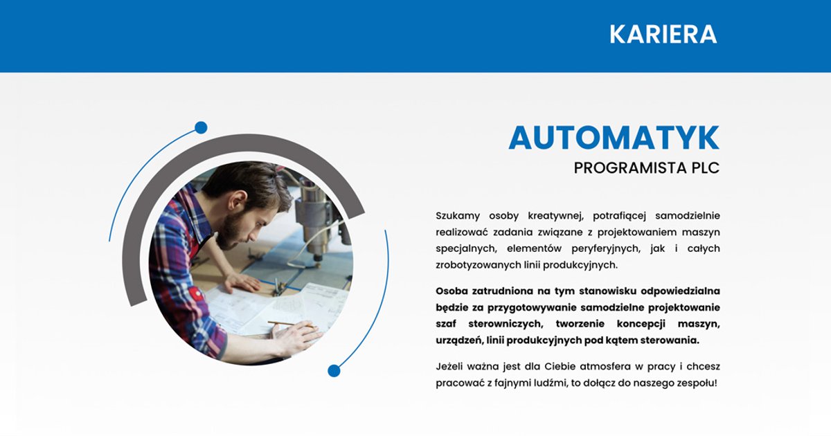 Automatyk / Programista PLC - MPLAB Prototypes sp. z o.o.